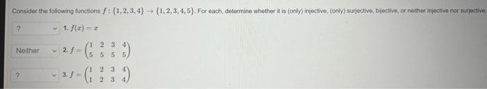 Solved Consider the following functions | Chegg.com