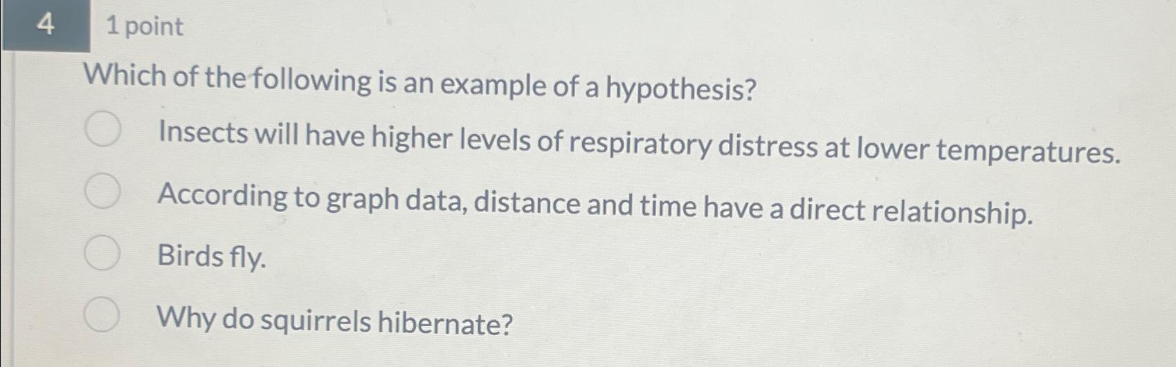 Solved 41 ﻿pointWhich of the following is an example of a | Chegg.com