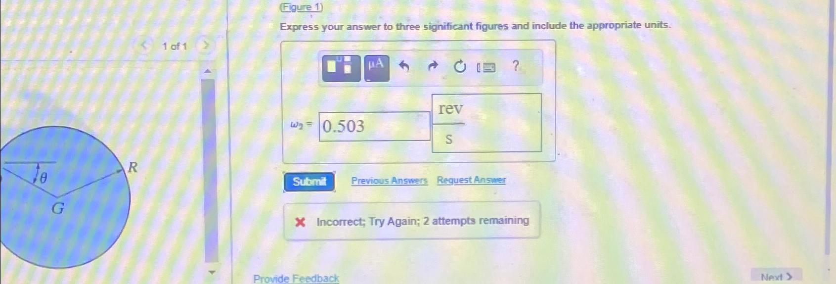 (Figure 1)Express your answer to three significant | Chegg.com