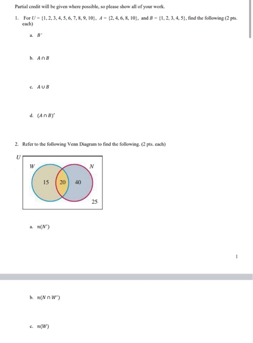 Solved Partial credit will be given where possible, so | Chegg.com