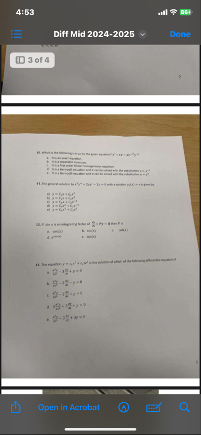 Solved 4:53864:Diff Mid 2024-2025Done5% 10,15, ﻿vir3 ﻿of | Chegg.com