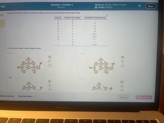 Solved Copeide the following data for a projoct to intal a | Chegg.com