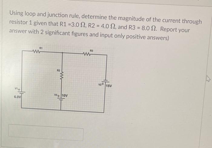 Solved (a) Using loop and junction rule, determine the | Chegg.com
