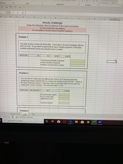 Solved Annuity Challenger Solve the following three problems | Chegg.com