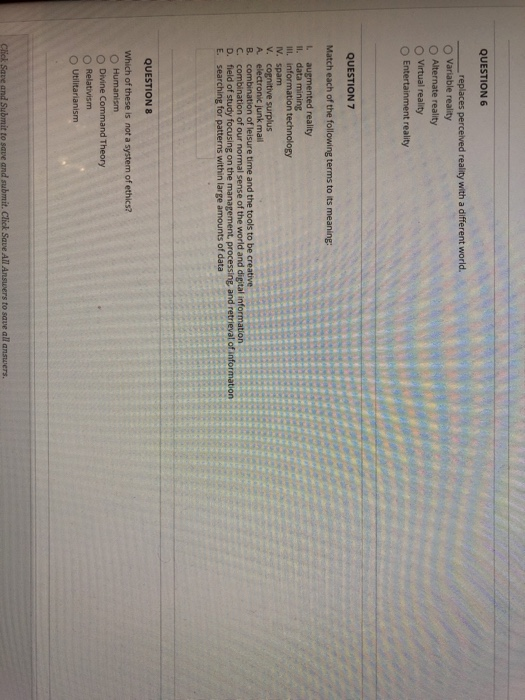Solved Question Completion Status: QUESTION 1 Your personal | Chegg.com
