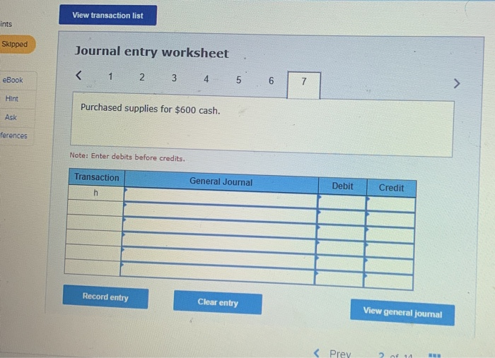 Solved Exercise 3-14A Recording events in the general | Chegg.com