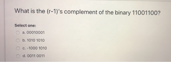 Solved What will be the two's complement 8-bit binary value | Chegg.com