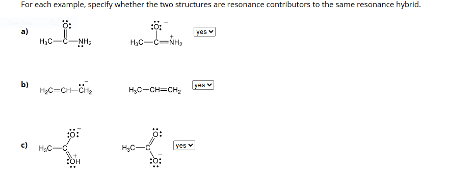 For each example, specify whether the two structures | Chegg.com