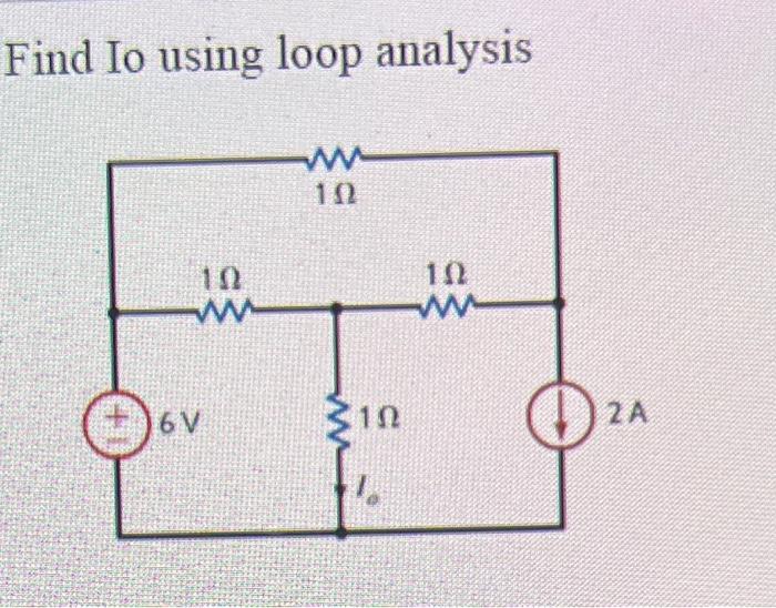 Solved Find Io using nodal analysis Find Io using loop | Chegg.com Solved Find Io using nodal analysis Find Io using loop | Chegg.com