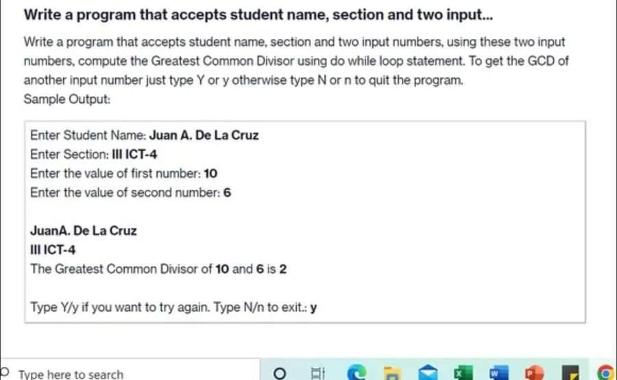 Solved 2. Using Turbo C++ and do-while Loop Write a program | Chegg.com