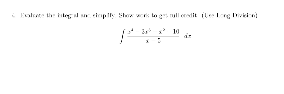 Solved Evaluate the integral and simplify. Show work to get | Chegg.com