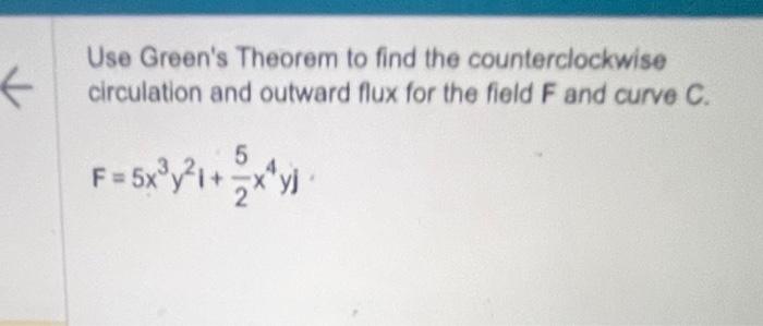 Solved use green theorems to find the counterclockwise | Chegg.com