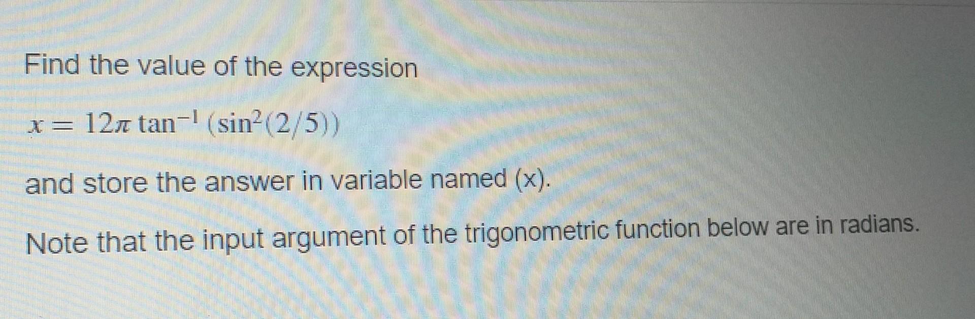 Solved Find the value of the expression | Chegg.com