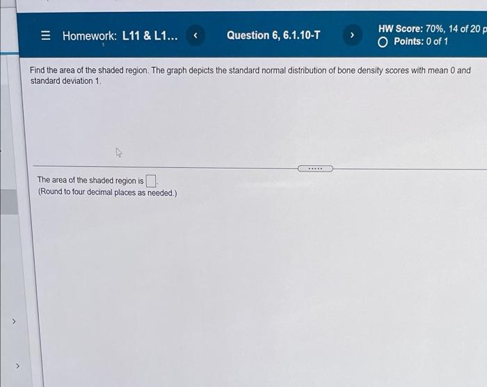 Solved Homework: L11 & L1... ( Question 6, 6.1.10-T > HW | Chegg.com