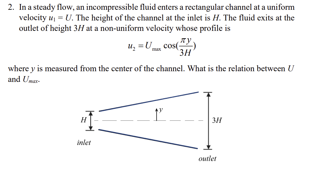 In a steady flow, an incompressible fluid enters a | Chegg.com