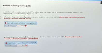 Solved Problem 5-22 ﻿Perpetuities (LO3) ﻿beneficiaries) | Chegg.com