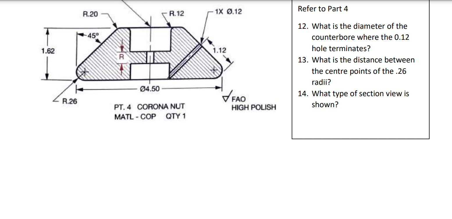 Solved QUESTIONS 4X 0.438 01.00 5.50 EQL SP ON Ø3.50 0.31 U | Chegg.com