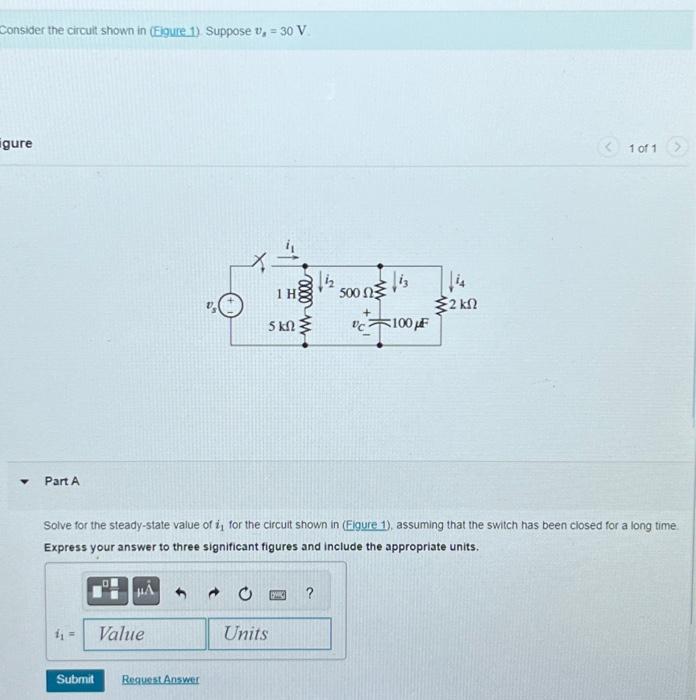 Solved Consider the circult shown in (Figure 1) Suppose | Chegg.com