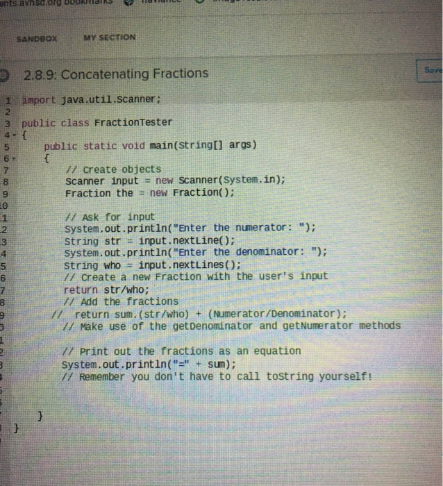 Solved Sandbox My Section Exercise 289 Concatenating 