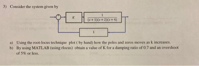 Solved 1) Using MATLAB, obtain following system: MATLAB, | Chegg.com