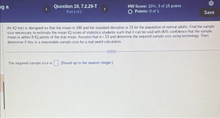 Solved [URGENT/TIMED] The required sample size is ___ (Round | Chegg.com