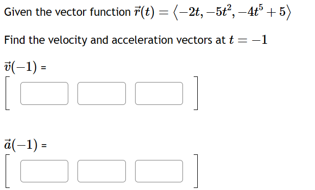 Solved Given the vector function | Chegg.com