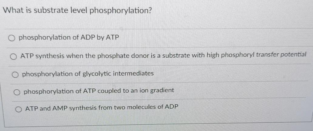 Solved What is substrate level | Chegg.com