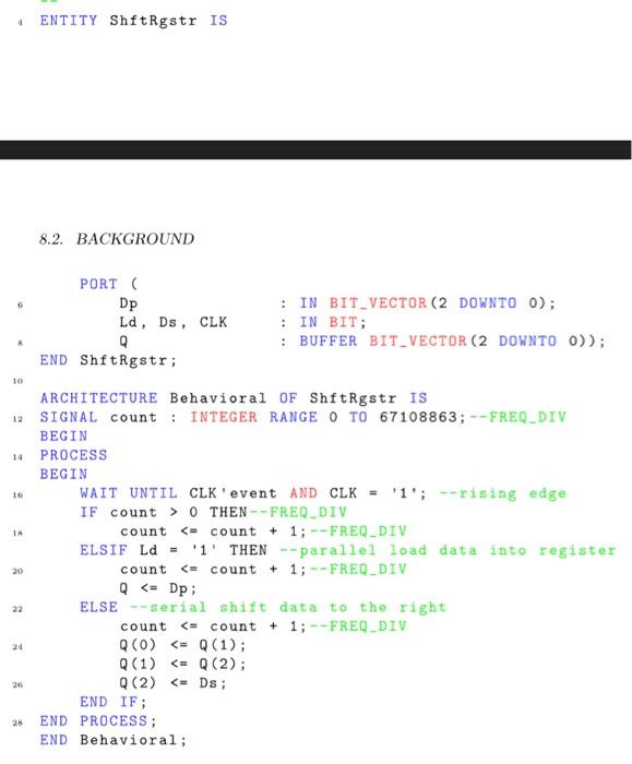 Solved please help need in Quartua Prime VHDL!do parts b and | Chegg.com
