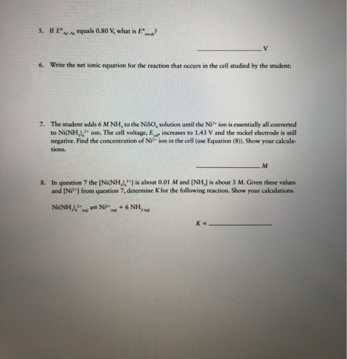 Solved 76 Voltaic Cells prelab...... Timur M T W RF A | Chegg.com Solved 76 Voltaic Cells prelab...... Timur M T W RF A | Chegg.com