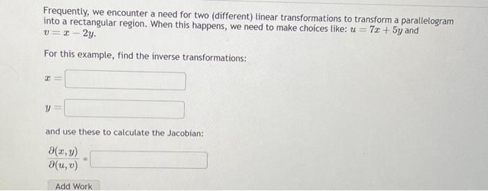 Solved Frequently, we encounter a need for two (different) | Chegg.com