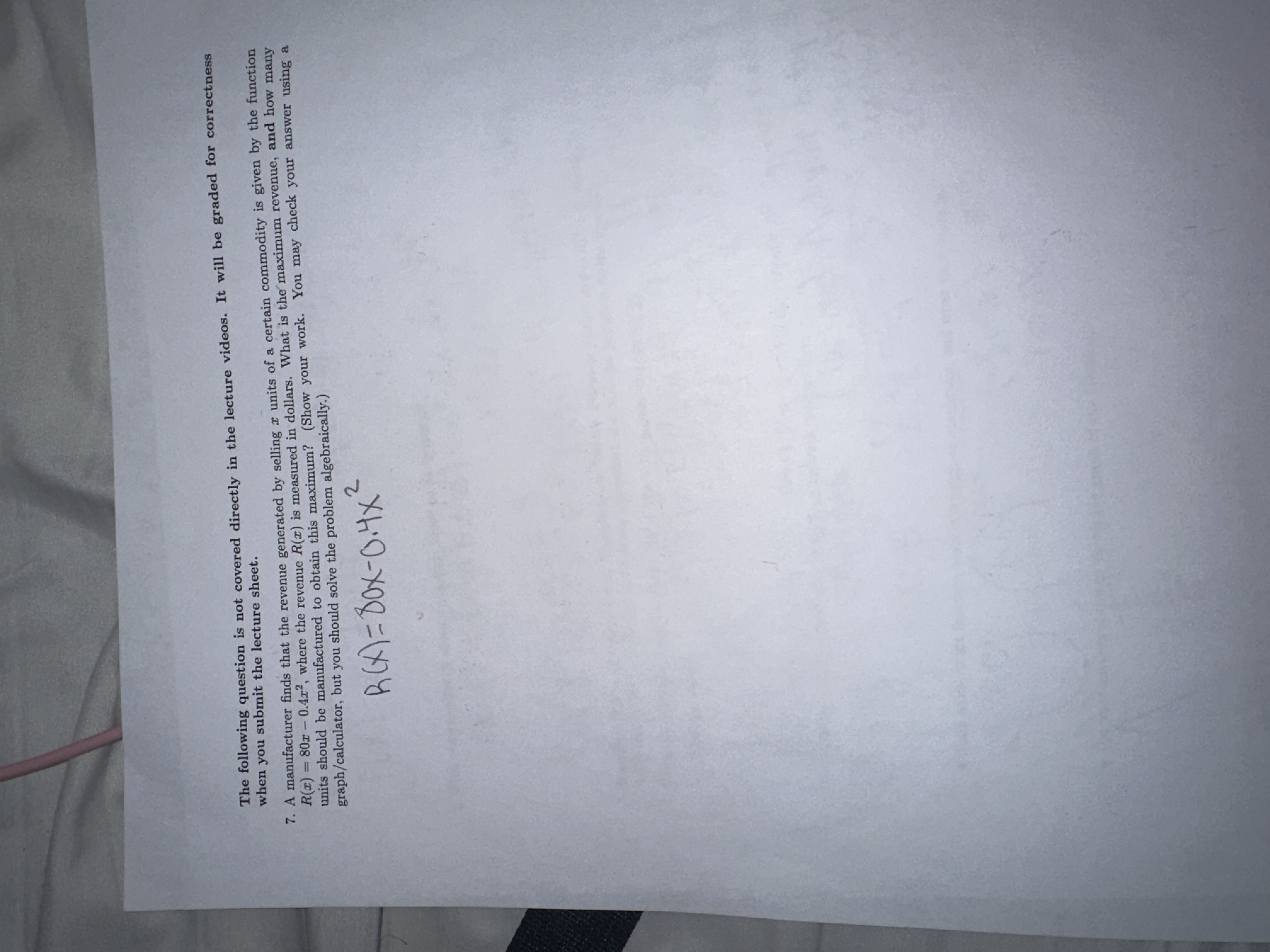 Solved The following question is not covered directly in the | Chegg.com