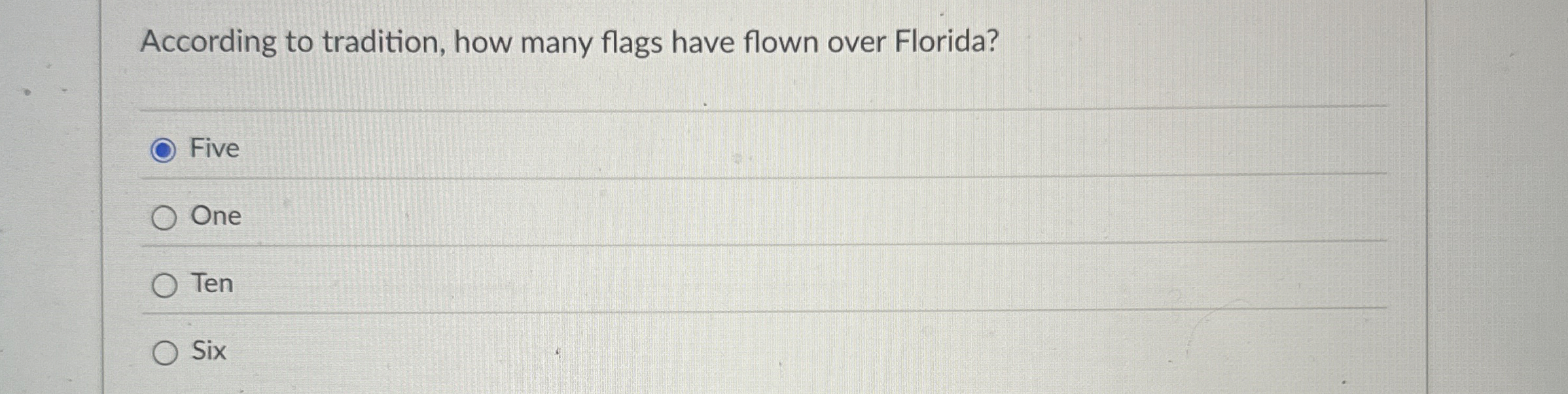 Solved According to tradition, how many flags have flown | Chegg.com