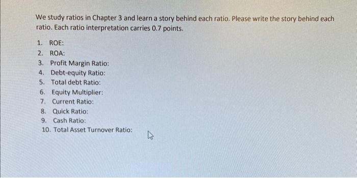 We study ratios in Chapter 3 and learn a story behind | Chegg.com