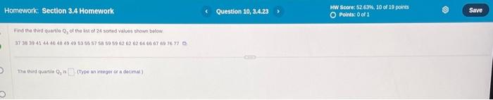 Solved Fend the thing quartie Qy of the kt of 24 sorted | Chegg.com