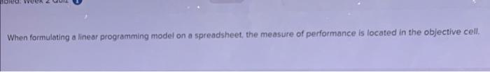 Solved When formulating a linear programming model on a | Chegg.com