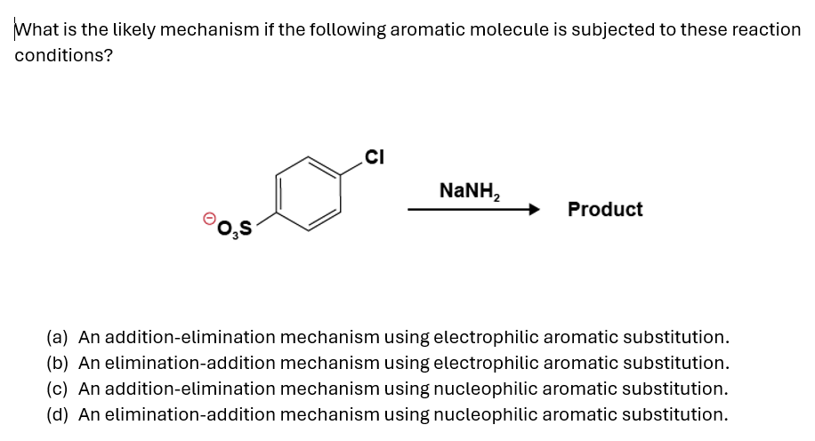 Solved What is the likely mechanism if the following | Chegg.com