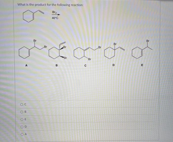 Solved What is the product for the following reaction: HBO | Chegg.com