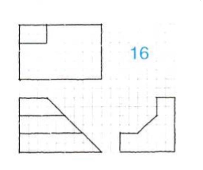 Solved hand draw orthographic viewsinclude:Hidden Lines | Chegg.com