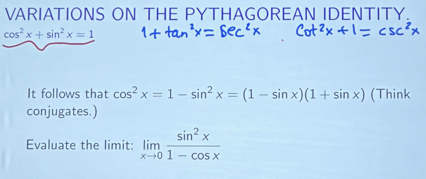 Solved VARIATIONS ON THE PYTHAGOREAN | Chegg.com
