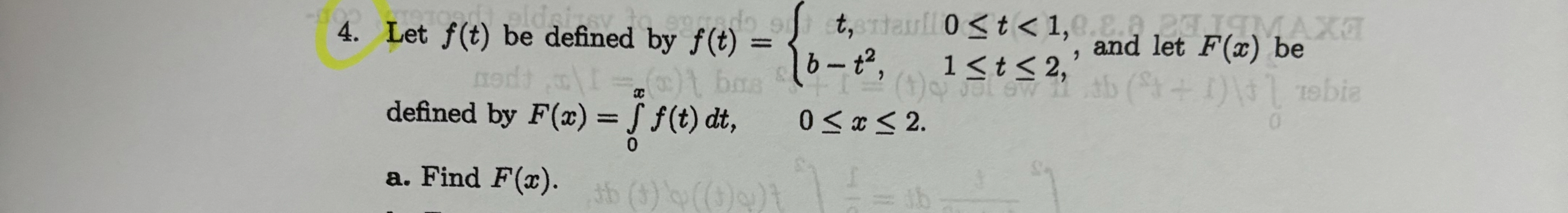 Solved Let f(t) ﻿be defined by f(t)={t,0≤t