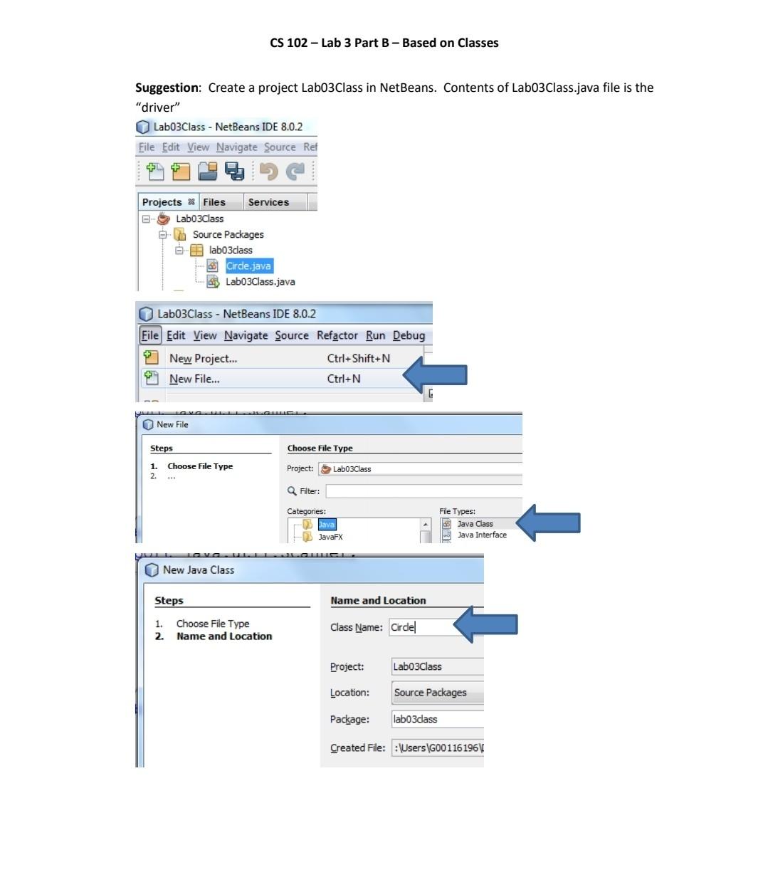 Solved CS 102 - Lab 3 Part B - Based on Classes Purpose This | Chegg.com