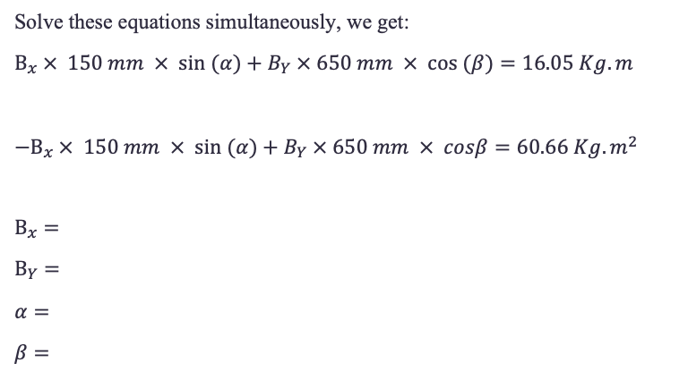 Solved Solve these equations simultaneously, we | Chegg.com