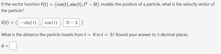 Solved If ﻿the vector function | Chegg.com