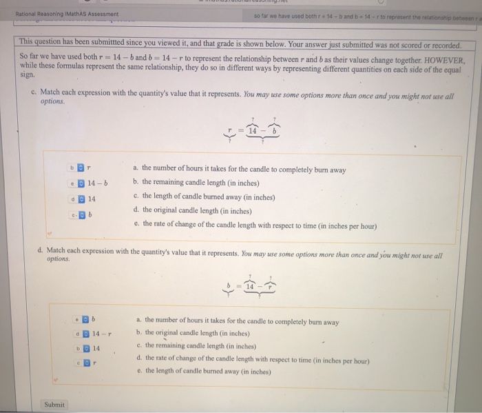 Rational Reasoning Maths Assessment so far we have | Chegg.com