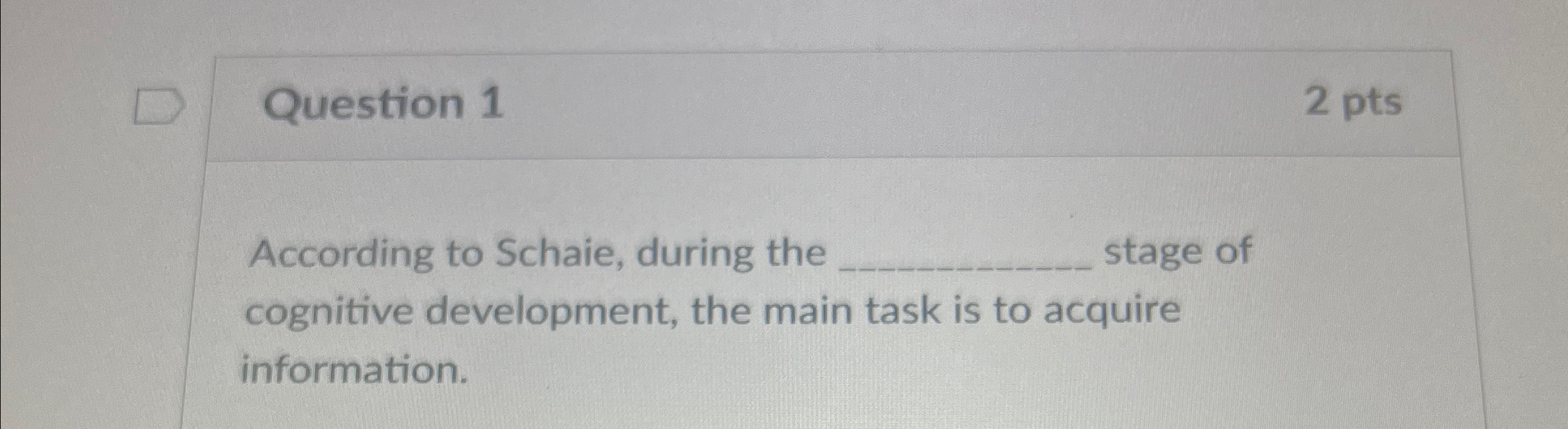 Solved Question 12 ﻿ptsAccording to Schaie, during the | Chegg.com