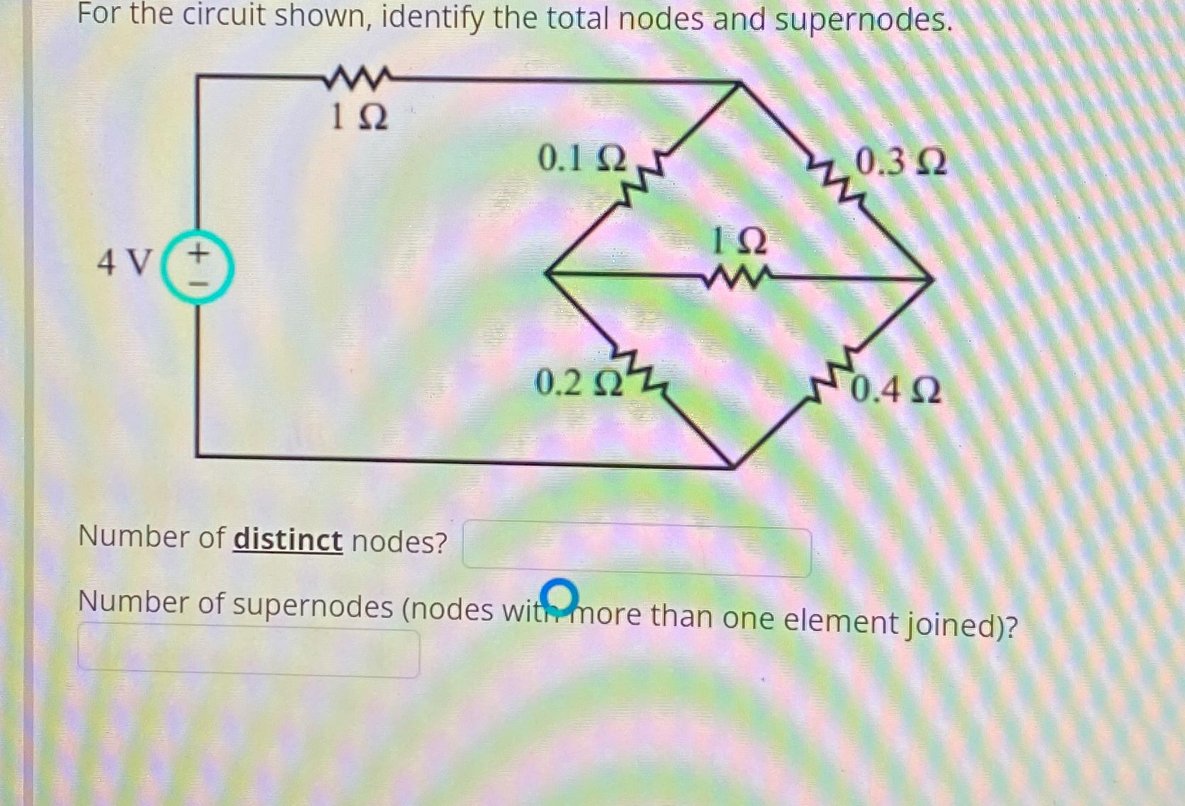 Solved For the circuit shown, identify the total nodes and | Chegg.com Solved For the circuit shown, identify the total nodes and | Chegg.com