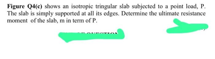 Solved Figure Q4(c): Isotropic triangular slabFigure Q4(c) | Chegg.com