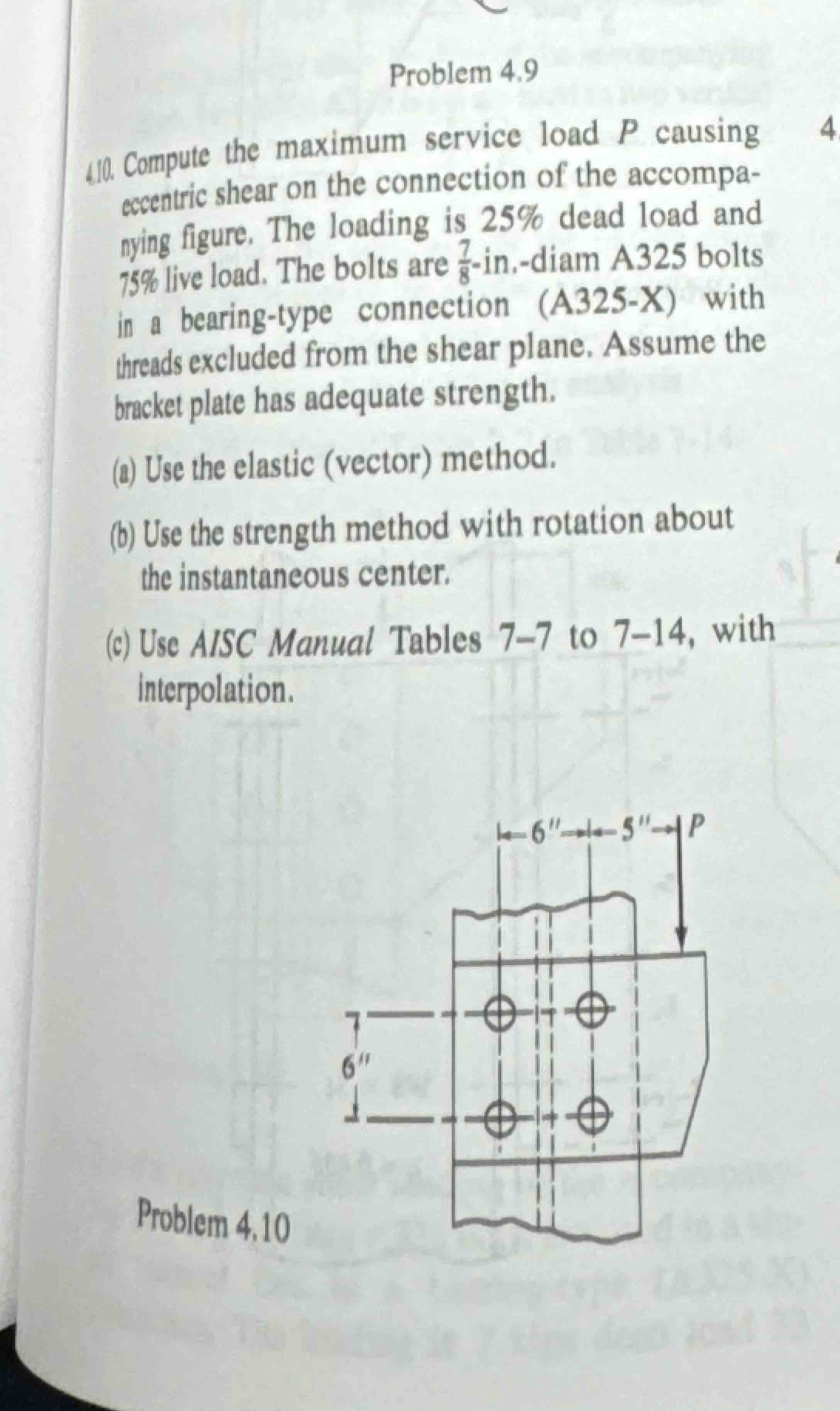 Solved Problem 4.9Compute the maximum service load P | Chegg.com