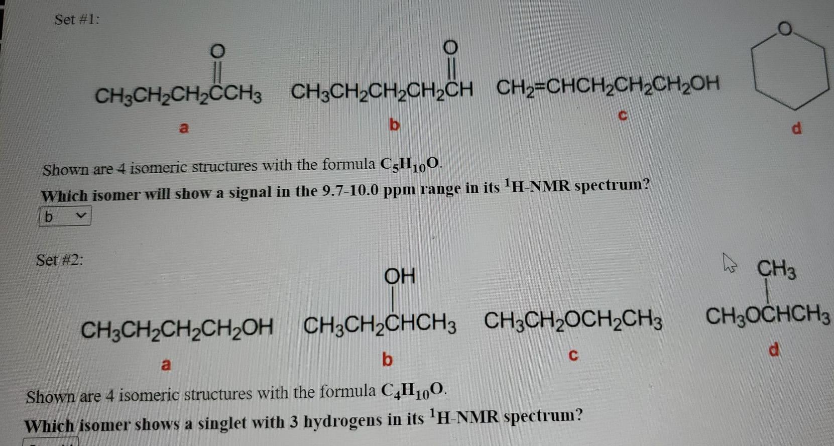 Solved Set #1: CH3CH2CH2CCH3 CH3CH2CH2CH2CH | Chegg.com