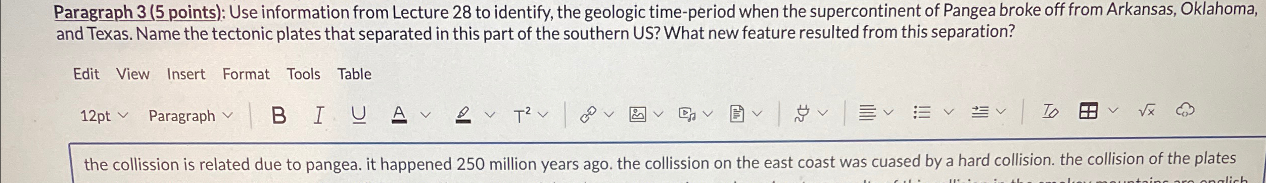 Solved Paragraph 3 ( 5 ﻿points): Use information from | Chegg.com